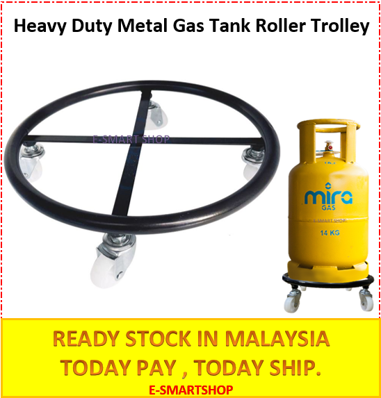 Heavy Duty 4 Wheel Metal Gas Tank Roller Trolley | Lazada