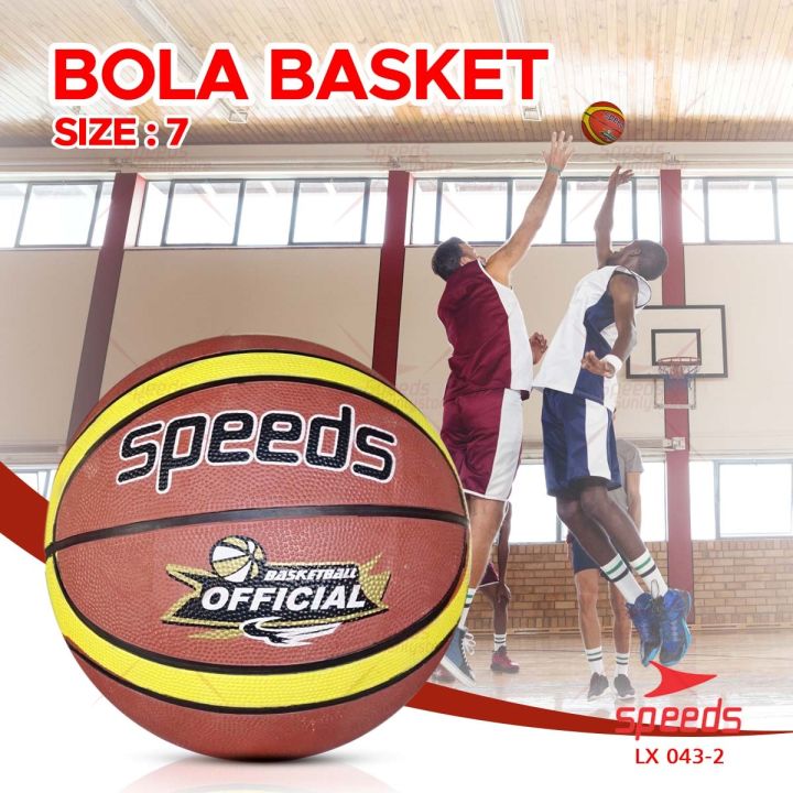 SPEEDS Bola Basket Olahraga Basketball Original GT7 FIBA Natural Rubber ...