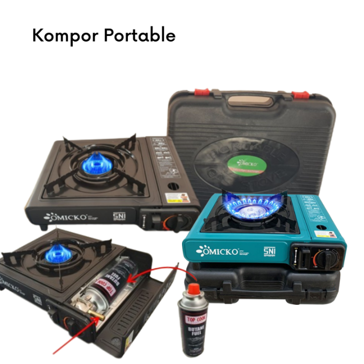 APS.C306 Kompor Portable Progas 2 in 1 Plus Tas Traveling | Lazada ...
