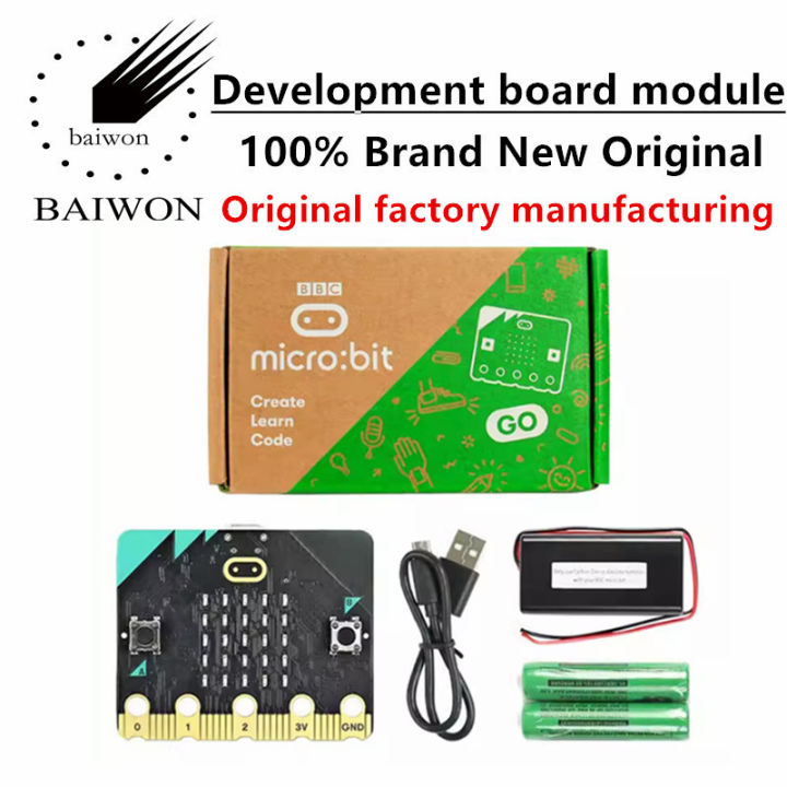 【Prime deal】 Microbit development board extension board v2 robot kit Python motherboard : bit V2 ...