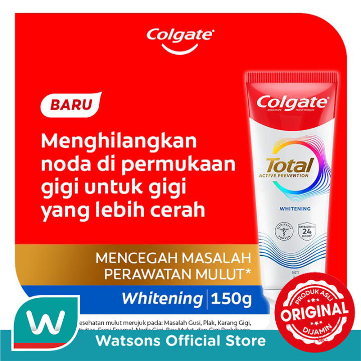 Colgate Total Whitening Toothpaste 150g - Pasta Gigi | Lazada Indonesia