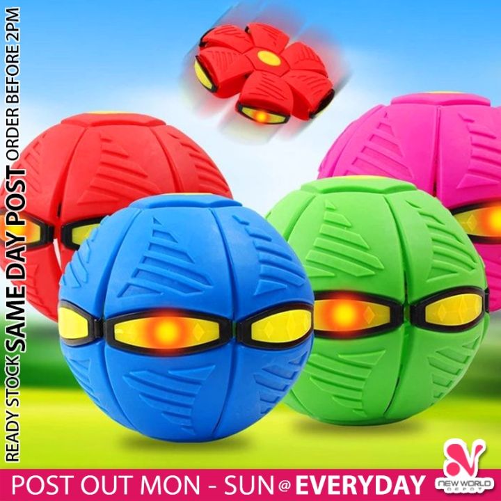 𝗜𝗡𝗦𝗧𝗔𝗡𝗧 𝗧𝗥𝗔𝗡𝗦𝗙𝗢𝗥𝗠 》LED Magic UFO Flying Saucer Ball Transforming Disc ...