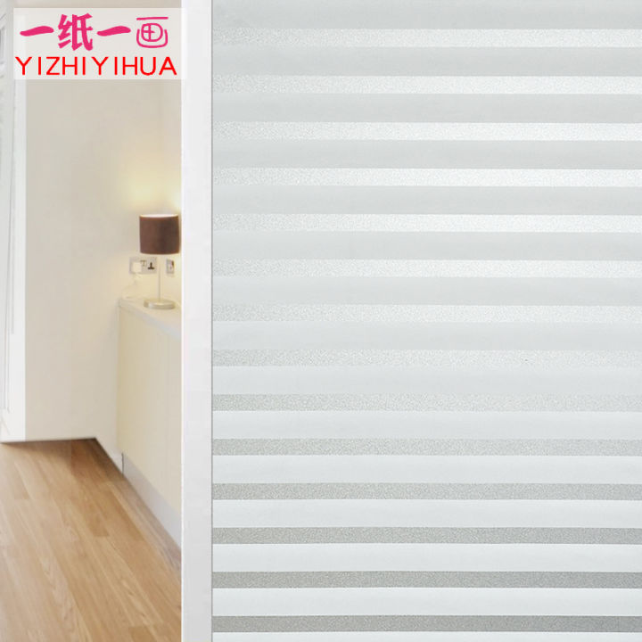 Window frosted glass sticker transparent opaque bathroom anti-exposure ...