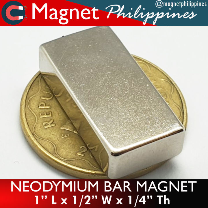 1 Piece N52 Powerful Neodymium Bar Magnet 1" Length x 1/2" Width (1/8 ...