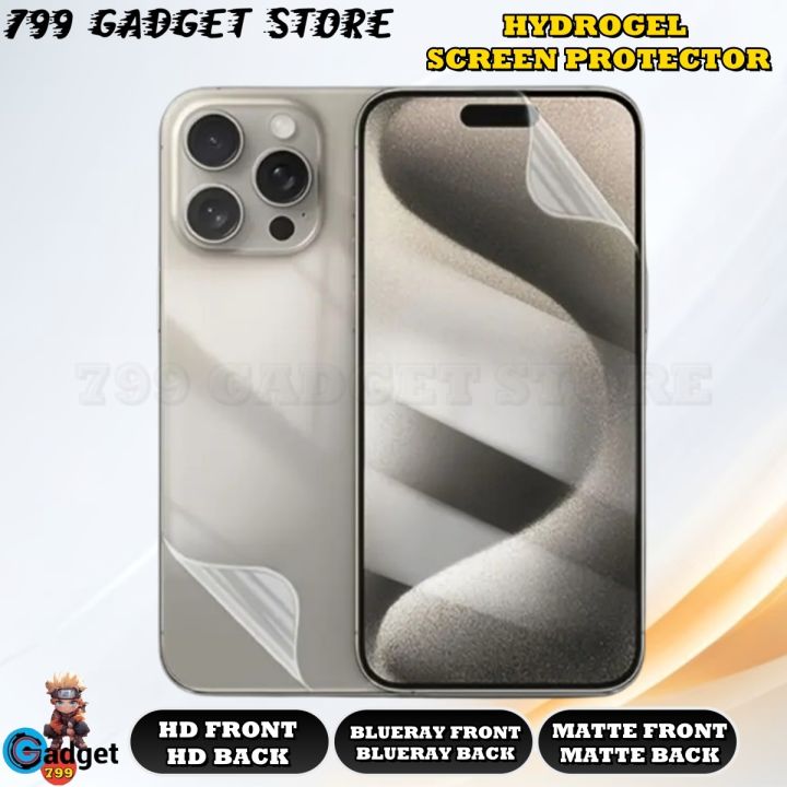 Hydrogel Front + Back Screen Protector iPhone 12 Pro Max / 12 Mini / 11 Pro Max / Xs Max / XR ...