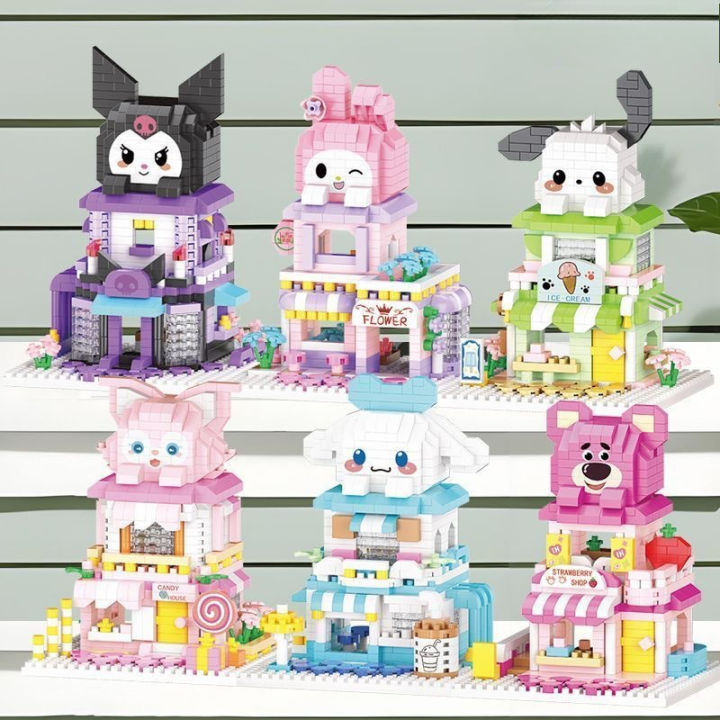 Mainan Balok Susun Partikel Kecil Mainan Anak Kartun Mainan Edukasi DIY ...