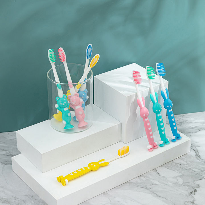 Little Bear, Little Rabbit, Children's Soft Hair Toothbrush, Cartoon ...
