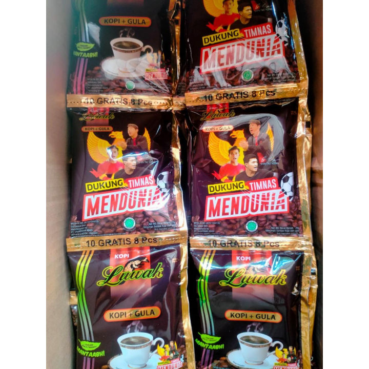Luwak Kopi hitam plus gula 10sachet free 5sachet | Lazada Indonesia