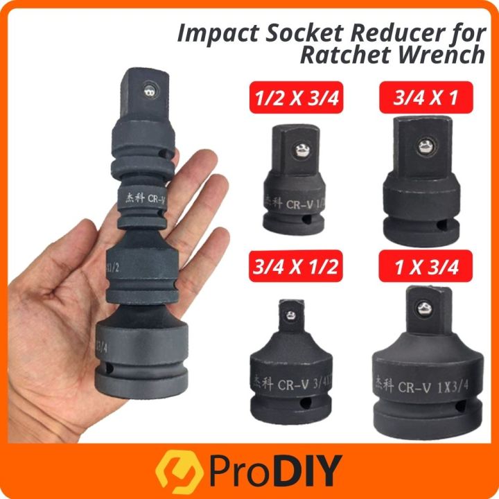 3/4" 1/2" 1” 3/4" Heavy Duty Male Black Socket Adaptor Drive Socket ...