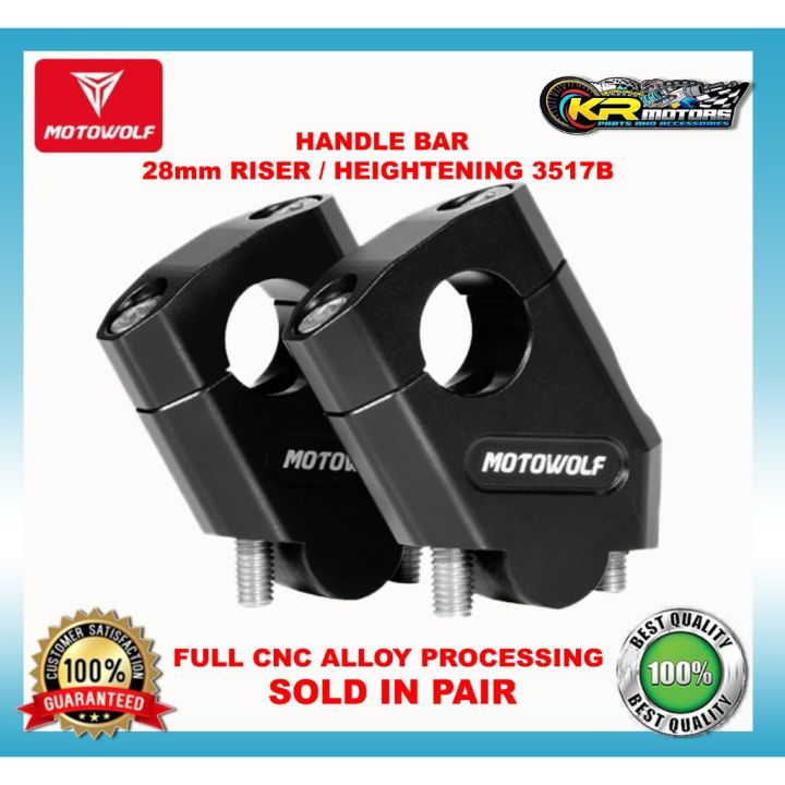 Motowolf 22mm & 28mm Handle Bar Riser and Lifter for PCX / BMW R9T ...