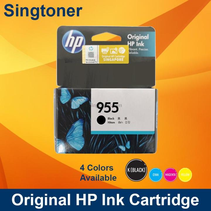 [Original] HP 955 Black Cyan Magenta Yellow Ink Cartridge for Printer ...