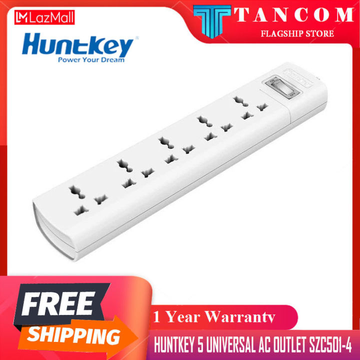 HUNTKEY 5 UNIVERSAL AC OUTLET 2M CABLE (SZC501-4) | Lazada PH