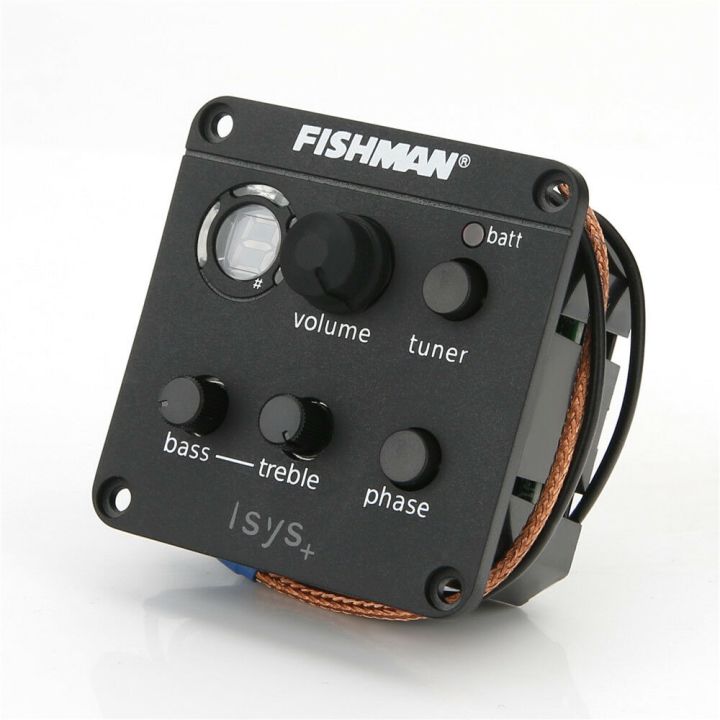 1x FISHMAN ISYS+ Acoustic Guitar Pickup Piezo onboard Preamps EQ Tuner ...