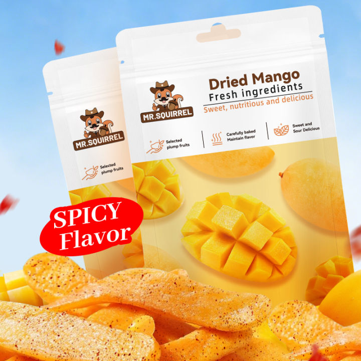 200g/Bag Spicy Dried Mango With Salt and Chili Wholesale Daily Snacks ...