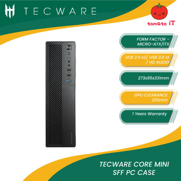 TECWARE Core Mini Micro-ATX PC Case with 250W PSU | Lazada
