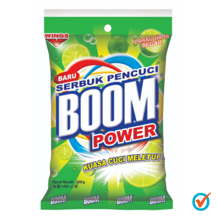 [CLEARANCE] Boom Powder Detergent 750g - Lime (EXP: 10/Feb/2026) | Lazada