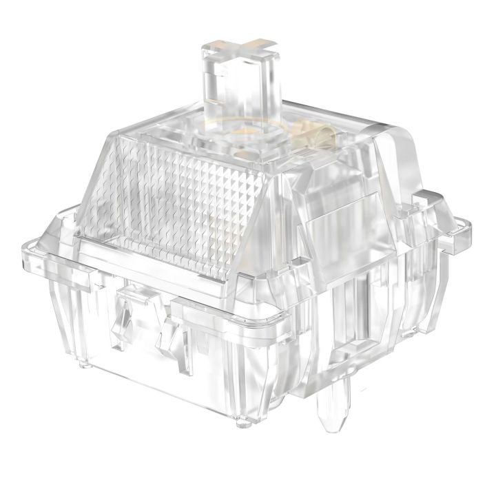DUROCK Ice King Linear Switches, 62g Progressive Spring Transparent ...