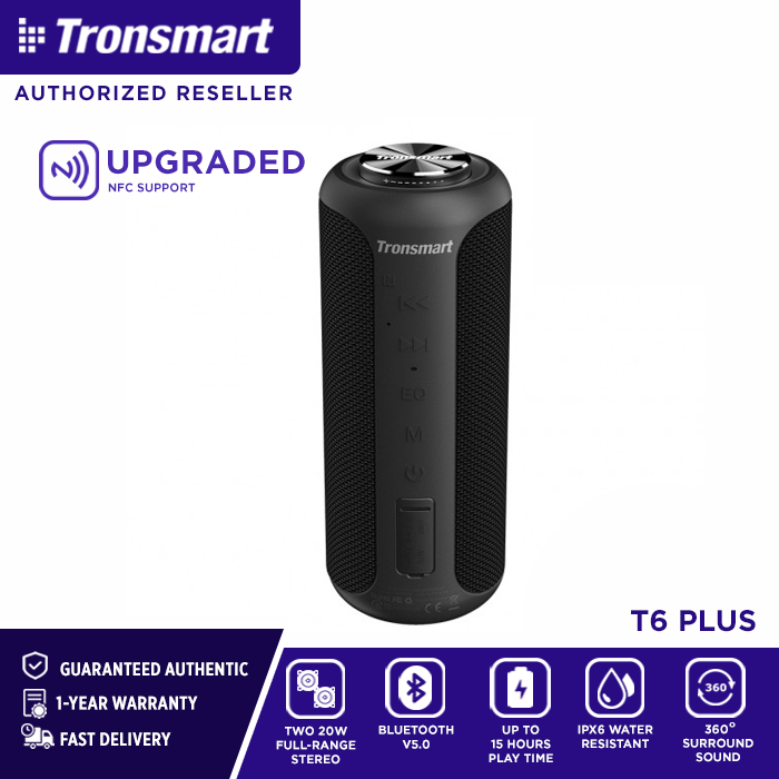 Tronsmart T6 Plus Upgraded Edition Bluetooth 5.0 40W Speaker NFC ...