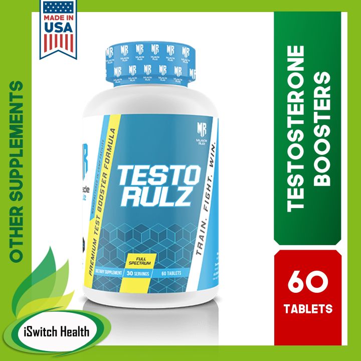 Muscle Rulz Testo Rulz Premium Test Booster Formula 60 Tablets Testo
