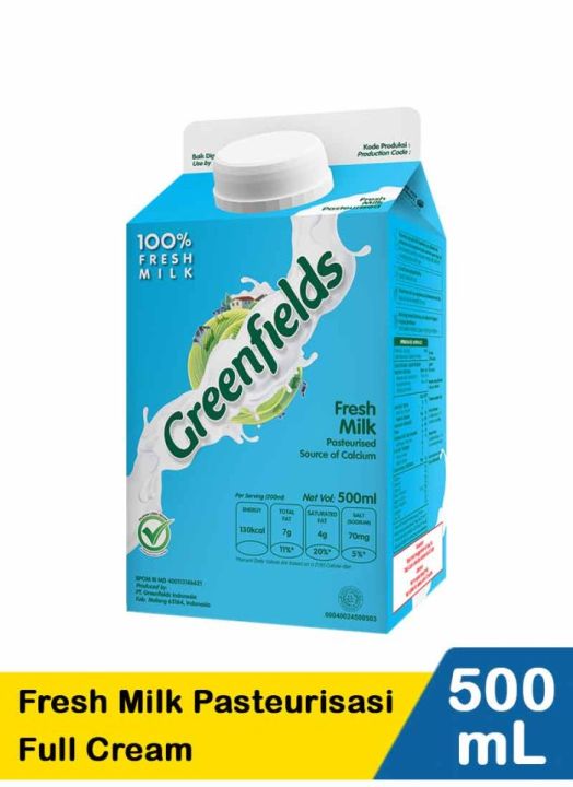 Susu Greenfields Fresh Milk Full Cream 500ml | Lazada Indonesia