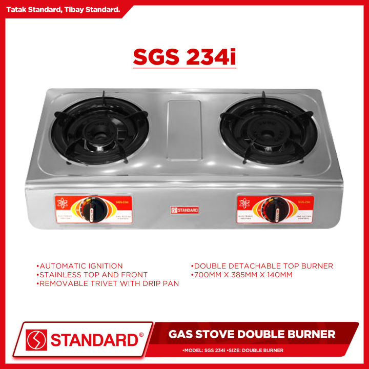 Standard Gas Stove Double Burner | Lazada PH