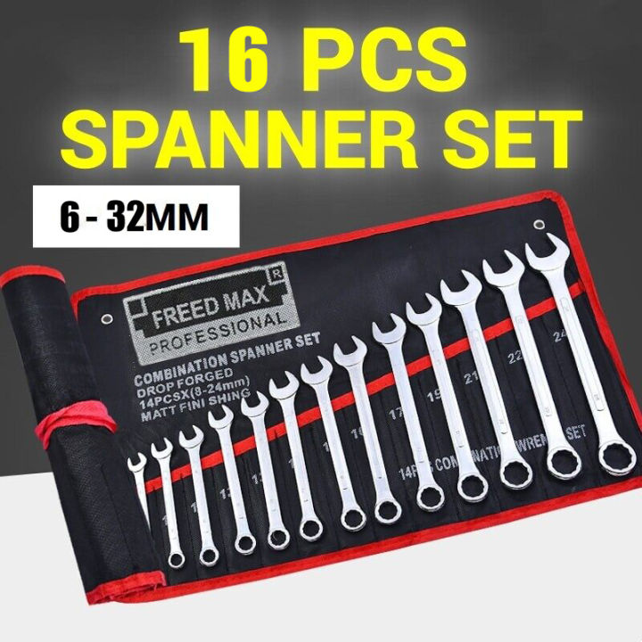 Professional 8/12/14/16-piece combination wrench 6-32 mm wrench car ...