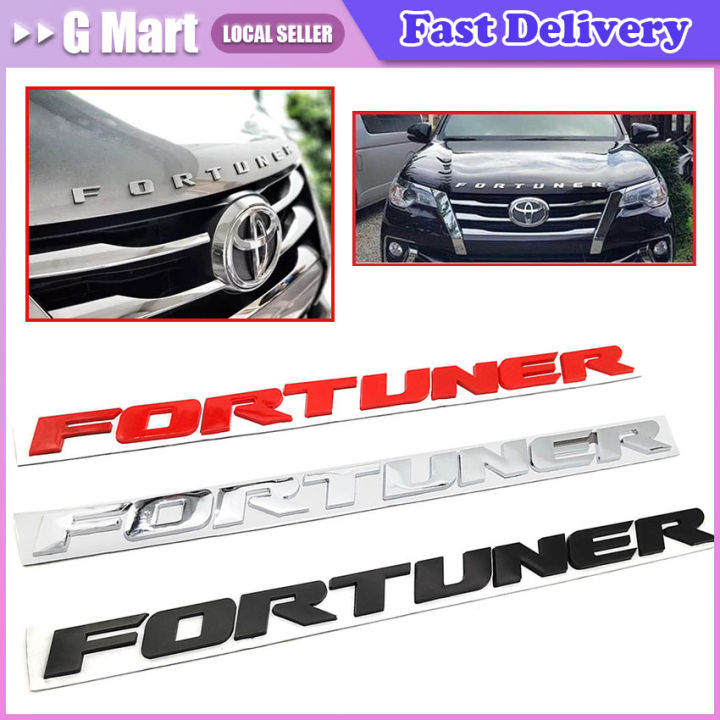 ⭐【LazTop Seller】【FORTUNER Logo】For Fortuner Tailgate Emblem Stickers ...