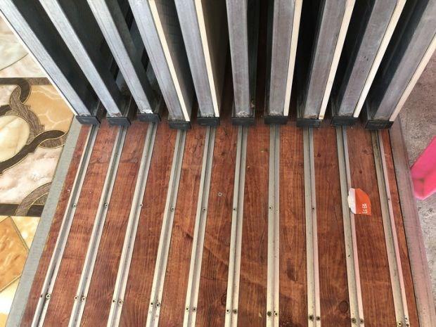 Wardrobe sliding door sliding door slotted-free track cabinet aluminum ...