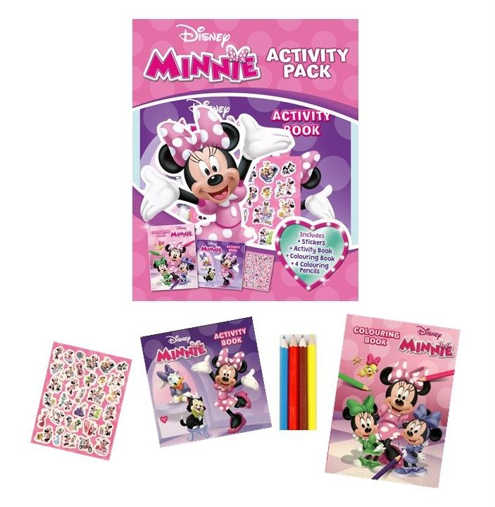Minnie Mouse Disney Activity Pack with Colouring & Activity Book ...