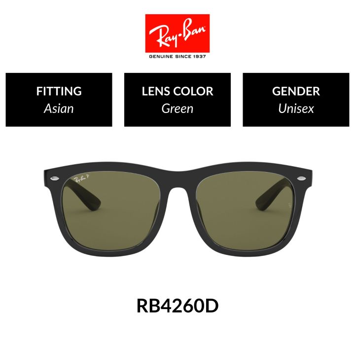 RAY-BAN POLARIZED | RB4260D 601/9A | Asian Fitting | Sunglasses | 57mm ...