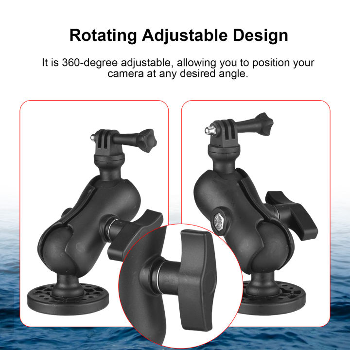 Kayak Action Camera Mount 360 Degree Universal Adjustable Small Boat ...