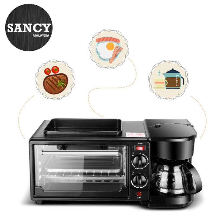 Sancy Multifunction 3-In-1 Family Size Breakfast Station Breakfast ...