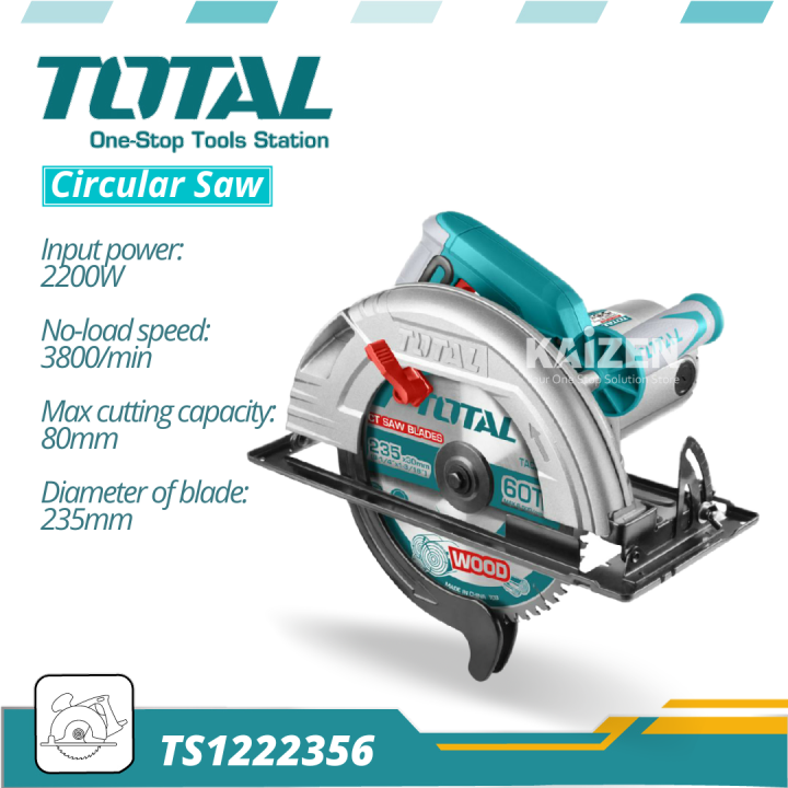 TOTAL TS1222356 2200W Circular Saw 235MM | Lazada