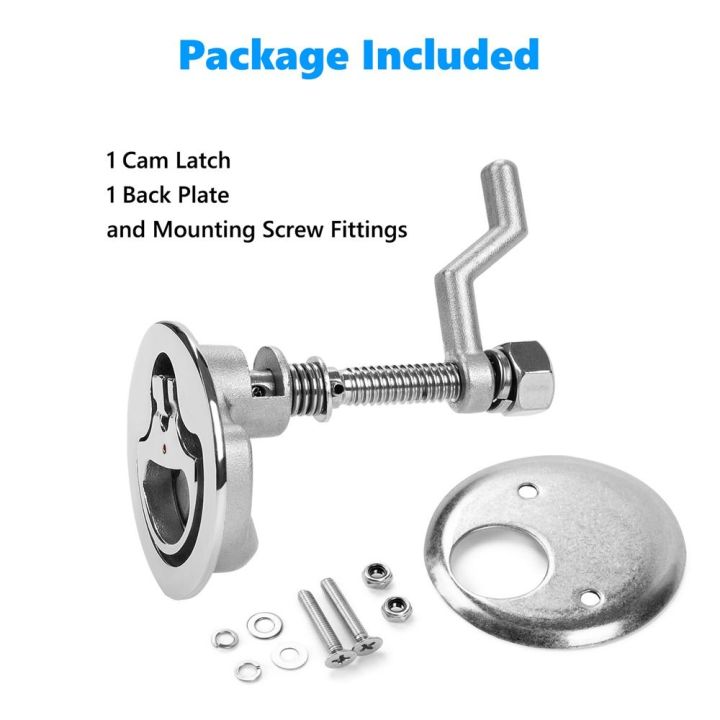 OKDEALS 316 Stainless Steel Boat Cam Latch Heavy Duty with Back Plate ...