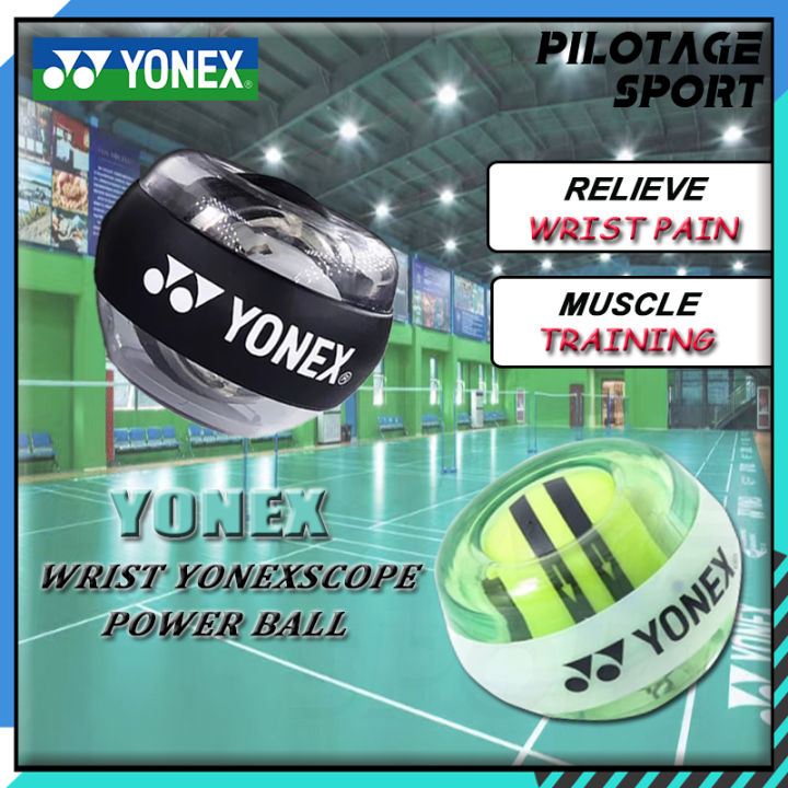 YONEX Gyro Ball Gyroscope LED Wrist Ball Power Gym Training Exercise ...