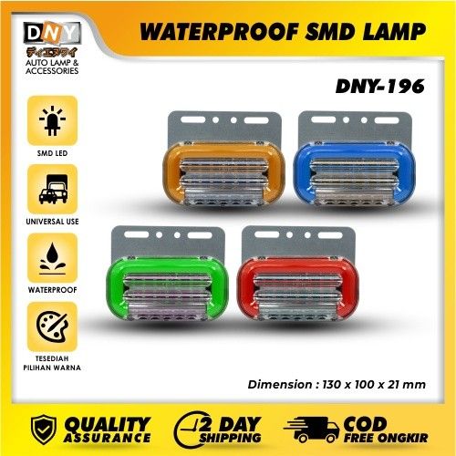 LAMPU LED BAK SAMPING TRUK RUNNING SEIN 24V OVAL BESAR DNY 196 | Lazada Indonesia