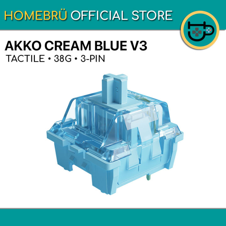 Akko V3 Cream Blue Tactile Mechanical Keyboard Switch | Lazada PH