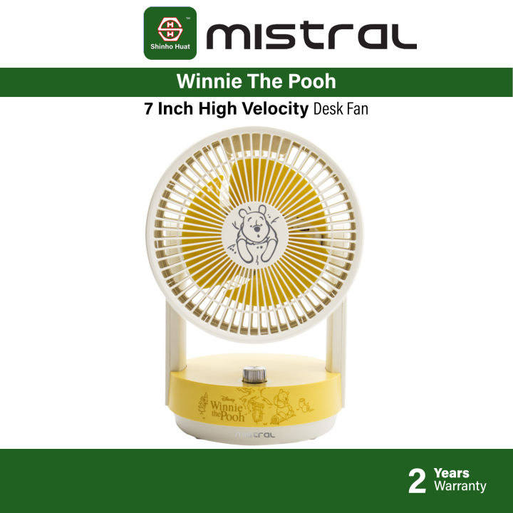 Disney Mistral 7 Inch High Velocity Fan Table Fan / Desk Fan ...