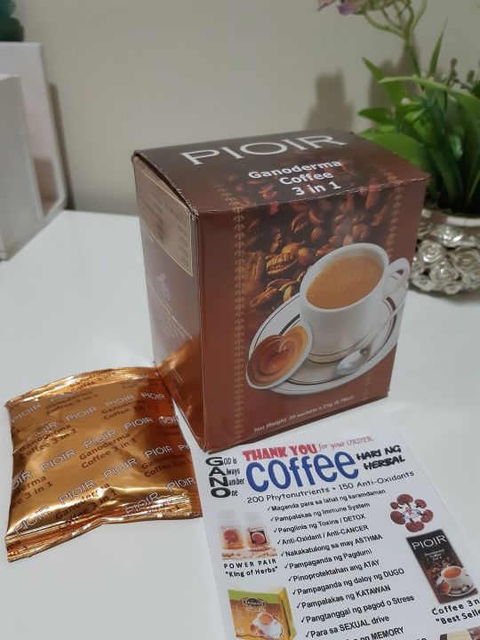10 sachet gano coffee 3n1 herbal ganoderma supplement king of herbs ...
