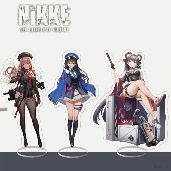 lz- NIKKE Figure Anime Model Toys Desk Plate Holder Alice Rapi Standee ...