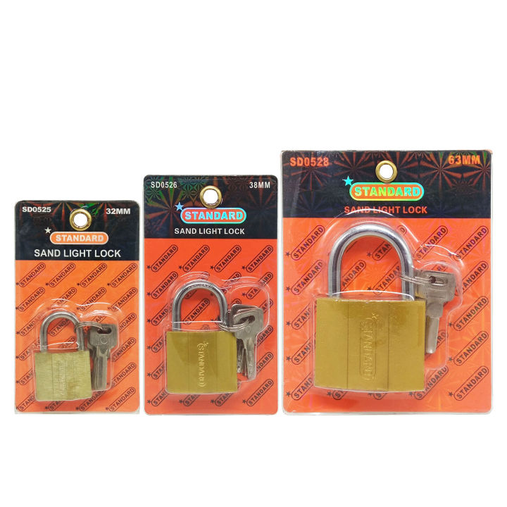 Standard Padlock Sand Light Lock lock for door tools hardware | Lazada PH