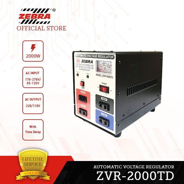 ZEBRA 2000W AVR With Time Delay Power Supply for Computer and ...