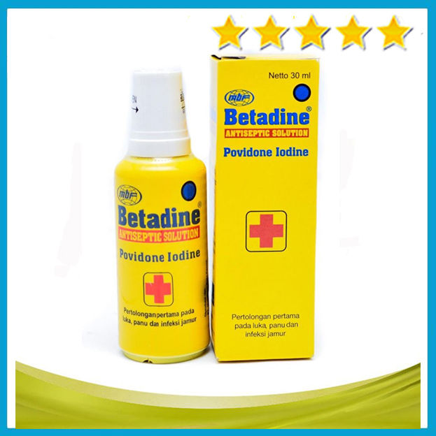 Betadine Antiseptic Solution Obat Merah Luka Iritasi dan Terjatuh Sebagai Antiseptik | Ukuran ...