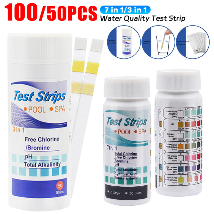 【Trending】 7 in 1 Aquarium Test Strips Multipurpose Water Quality Test ...