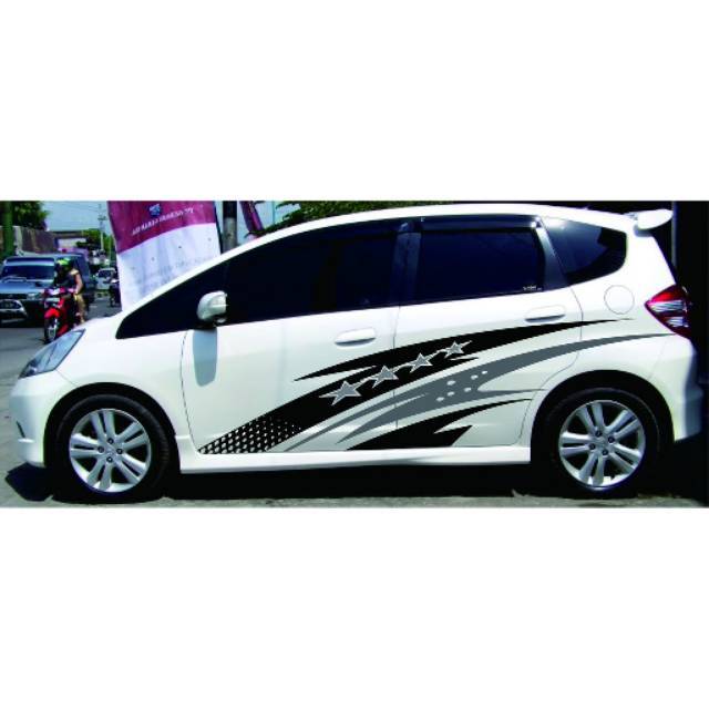 Stiker Sticker Mobil Honda Jazz Stiker Cutting Side Body Mobil Jazz ...