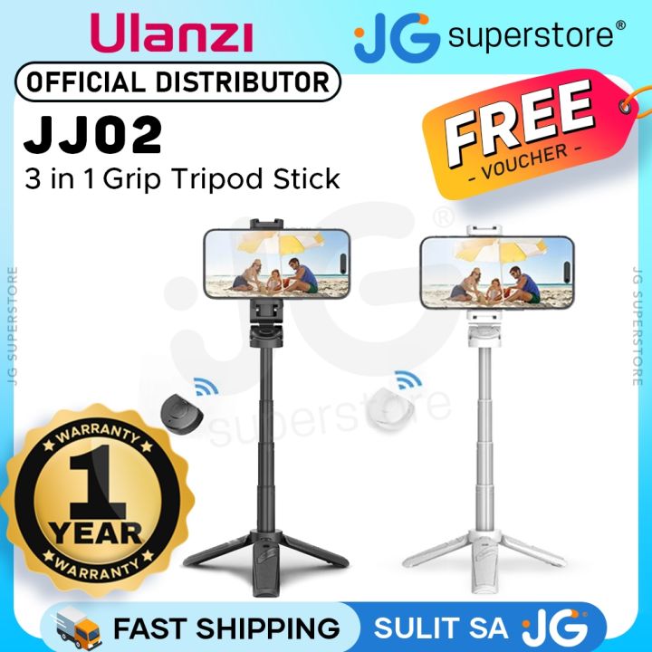 Ulanzi JJ02 Extendable Grip Phone Tripod, Bluetooth Remote Control ...