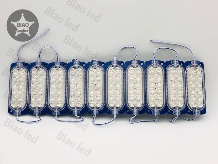 ไฟ LED Module 12led 24v 1ชิ้น/10ชิ้น(1แผง) มี 8 สีให้เลือก แบบยกแผง 10 ...