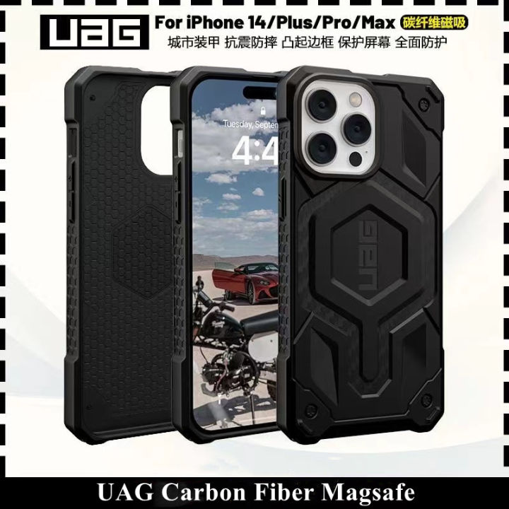 UAG Carbon Fiber Monarch Shatter-resistant Case with magsafe For iPhone ...
