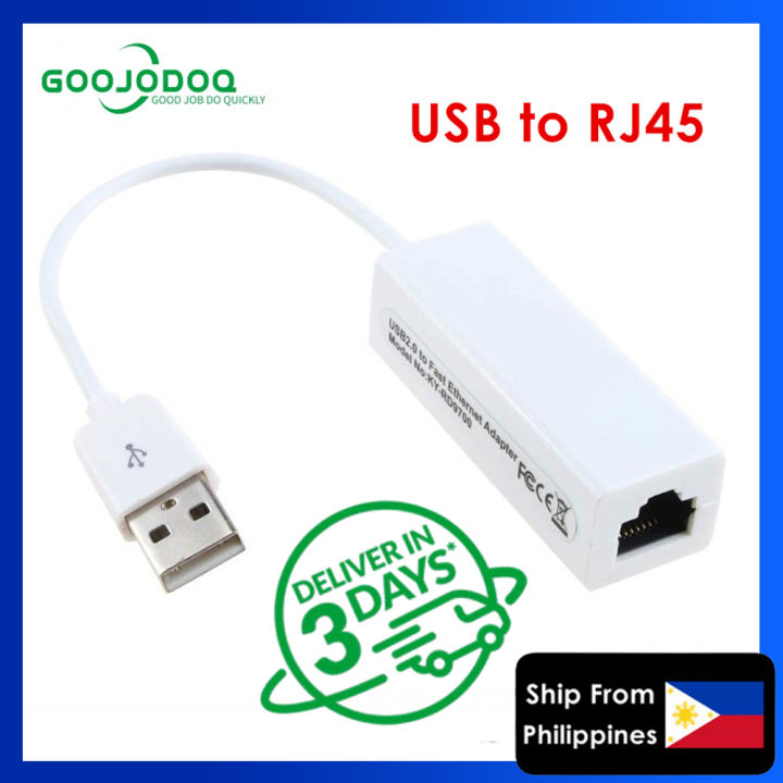 [Delivery in 3 Days]GOOJODOQ USB to RJ45 Ethernet Lan Network Adapter ...