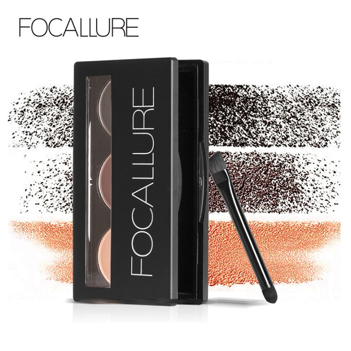 FOCALLURE Natural Eyebrow Powder Palette with Brush | Lazada